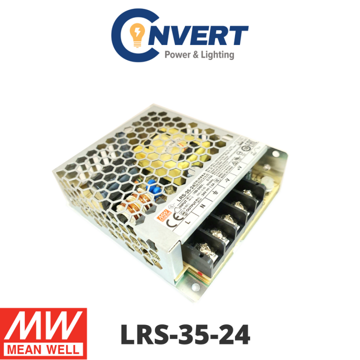 Mean Well LRS Series (LRS-35) LRS-35-24 Industrial Panel Mount ...
