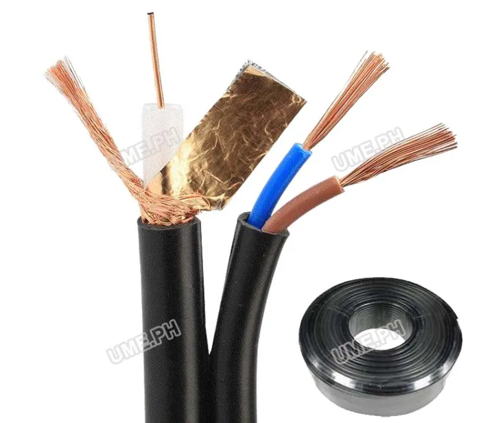RG58 Siamese Cable CCTV Coaxial Cable 50m UME SCR50 COD | Lazada PH