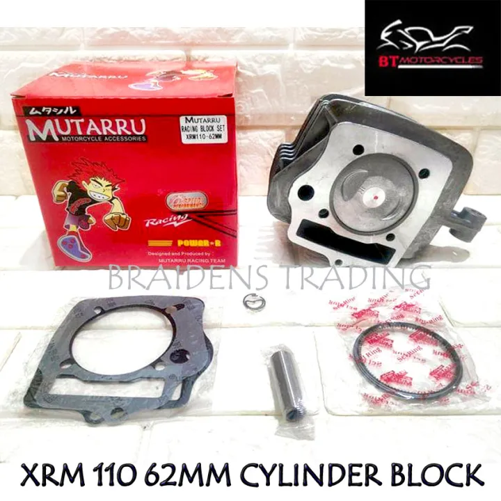 MUTARRU HONDA XRM 110 62MM CYLINDER BLOCK SET | Lazada PH