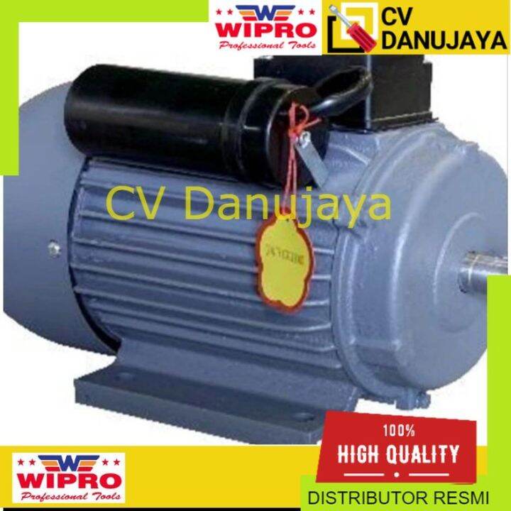 Dinamo Motor Penggerak Elektro Motor Elektromotor 3 hp 3 pk 1 phase 1 fase 1500 RPM Wipro Heavy ...