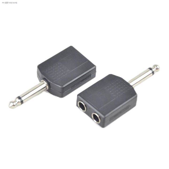 COD 2 Female PL 6.35mm Jack to 1 Mono Male TS Plug Connector Audio ...