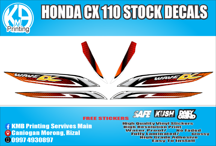 Honda CX 110 Sticker Decals | Lazada PH