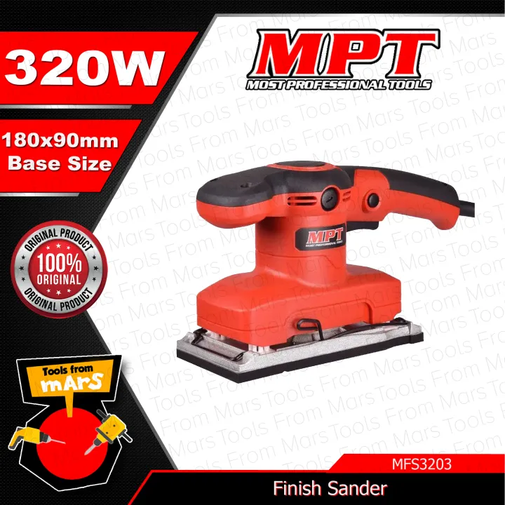 MPT Finish Sander 320W Aluminum Base 180x90mm MFS3203 Most Professional ...