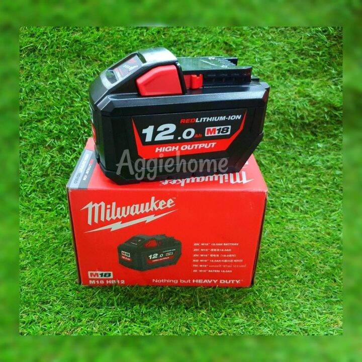 Milwaukee แบตเตอรี่ รุ่น M18 HB12 (18V.12.0Ah) High Output Battery Pack ใช้ได้กับเครื่องมือใน ...