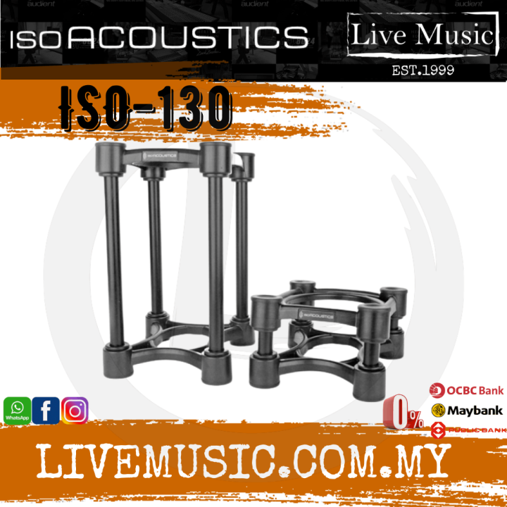 IsoAcoustics ISO-130 Studio Monitor Acoustic Isolation Stand - Pair ( ISO 130 / ISO130 ) | Lazada