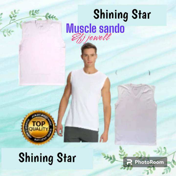 1SS' QUALITY MUSCLE SANDO FOR MEN// WHITE | Lazada PH