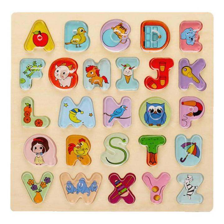Letter Puzzle Kids Alphabet Learning Toys Early Learning Alphabet ...