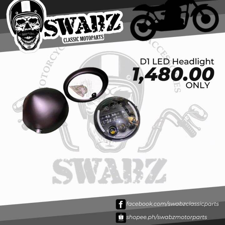 D1 LED HEADLIGHT FOR CLASSIC BIKE WITH SIGNAL LIGHT | Lazada PH