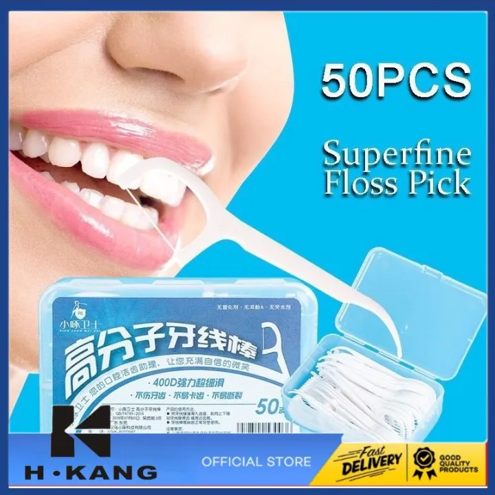 HKang 50pcs/pack Dental Floss Teeth Stick Toothpicks Floss Pick | Lazada PH