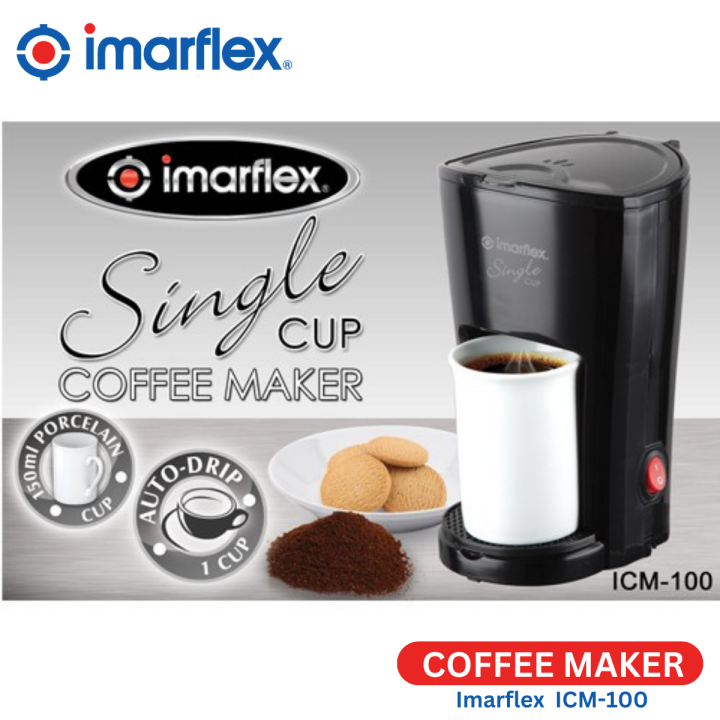 Imarflex Coffee Maker Single Cup Drip Coffee ICM-100 | Lazada PH