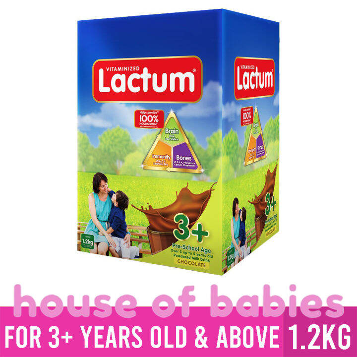 Lactum 3 Chocolate 1.2kg Milk Drink for Children Over 3 - 5 Years Old ...