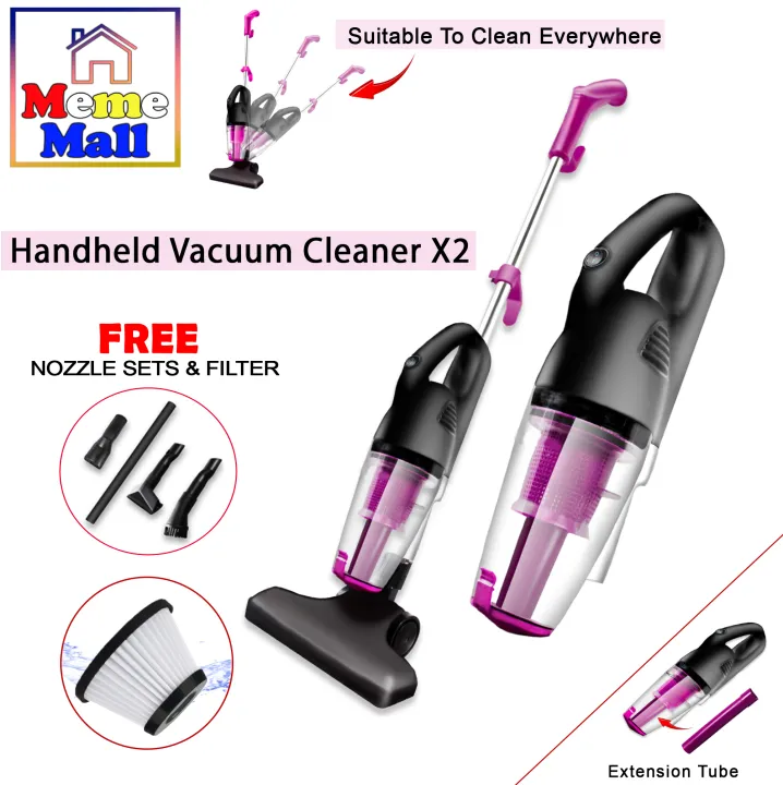 SwissThomas Handheld Vacuum Cleaner CleanXpert X2 (1200W) Vakum Cleaner - Free 4 Nozzles Brush ...