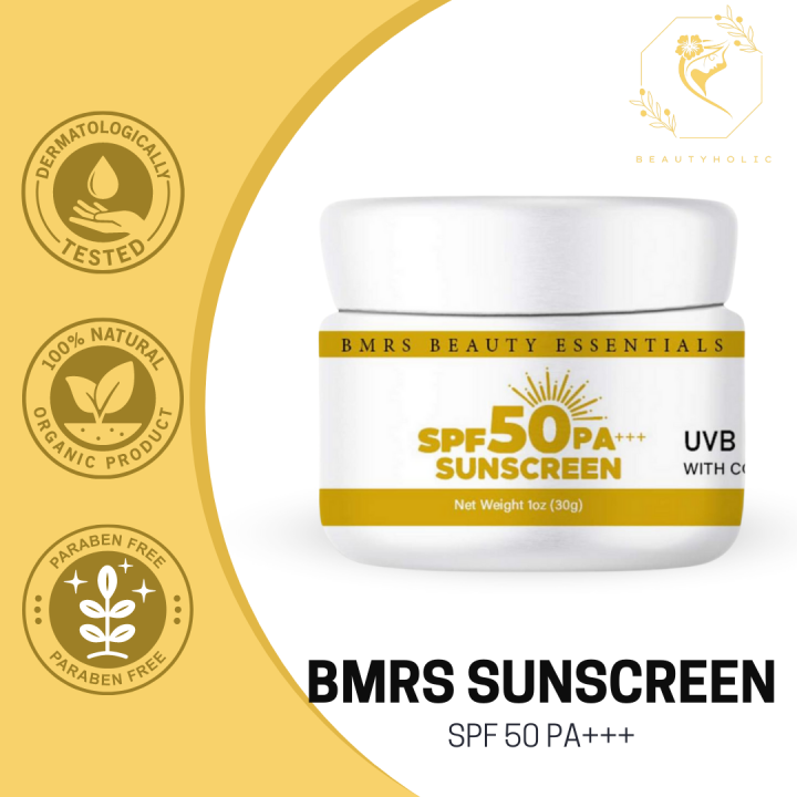 Original BMRS SUNSCREEN (30g) SPF50 PA +++ UVA and UVB PROTECTION ...