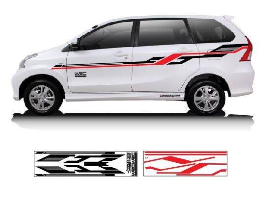 Striping mobil cutting sticker mobil stiker agya stiker mobilio stiker ...
