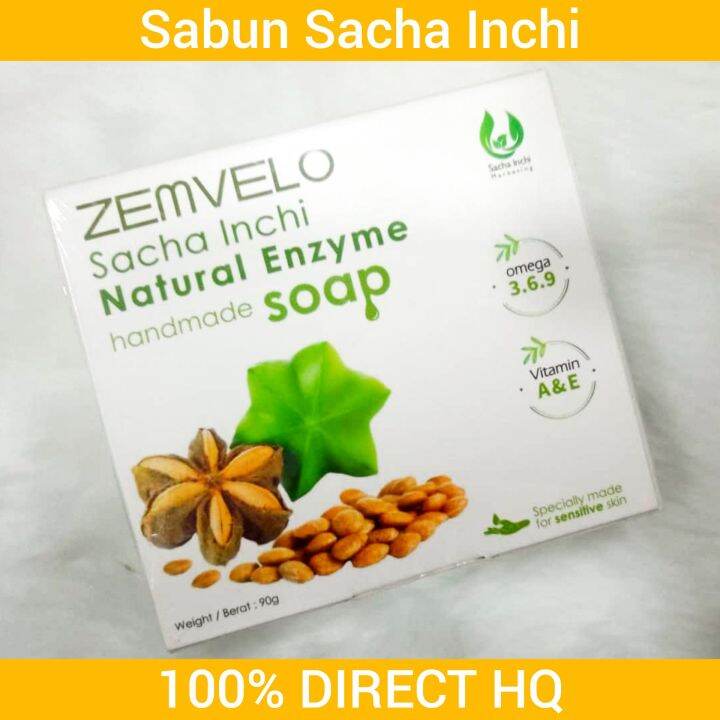 SACHA INCHI ENZYMES HANDMADE SOAP 90g Sabun Sacha Inchi | Lazada