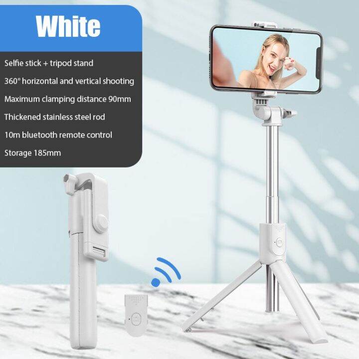 New R1 Universal Bluetooth Selfie Stick Tripod With Wireless Remote