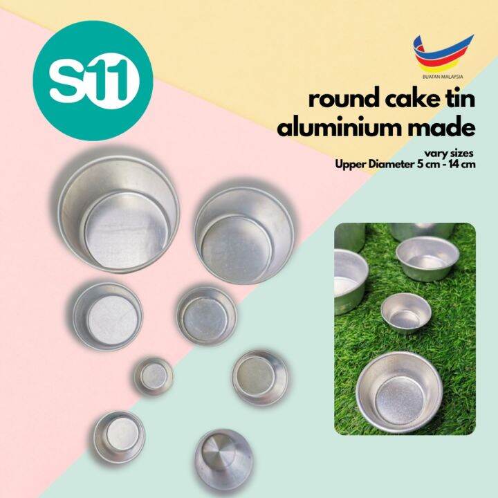 Acuan Kek Bulat Aluminium 5cm-14cm / Round Cake Tin | Lazada