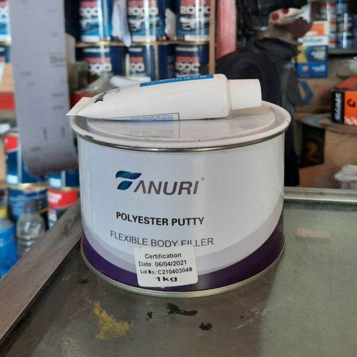 Dempul Tanuri Polyster Putty 1KG Flexible Body Filler Dempul Kiloan ...