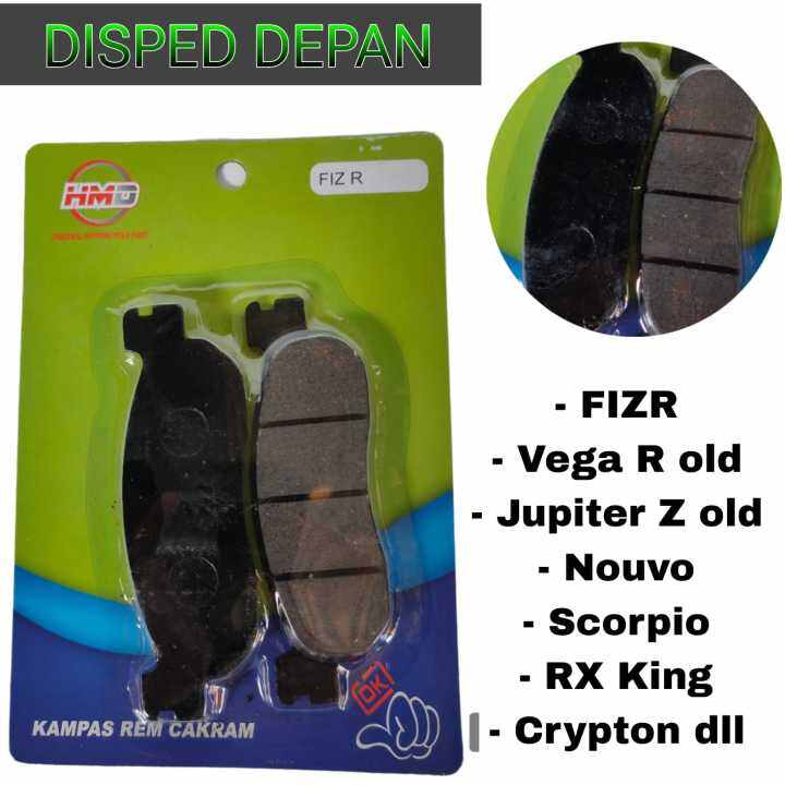 dispad kampas rem depan F1ZR JUPITER RXX NEW SCORPIO NOUVO HMD | Lazada ...