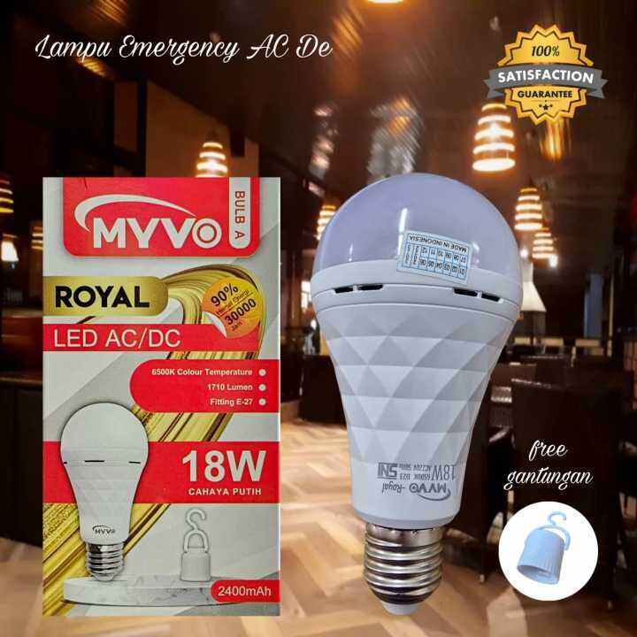 Lampu Magic LED Ac Dc 18 Watt / Myvo Royal Led Emergency / Lampu Ac Dc Led Myvo 18 Watt Cahaya ...
