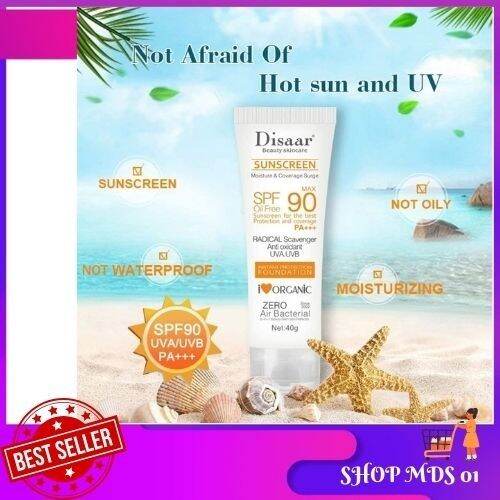 ORIGINAL DISAAR Sunscreen SPF90 Instant Whitening Sunblock Water Resistant Sunscreen | Lazada PH