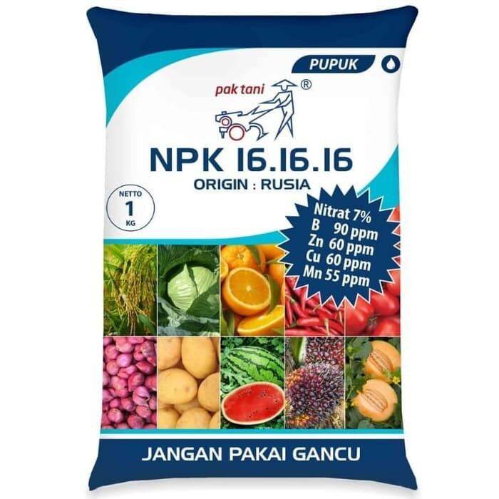 Nusantara tani - NPK Pak Tani 16-16-16 X 1kg Pupuk Berimbang untuk ...