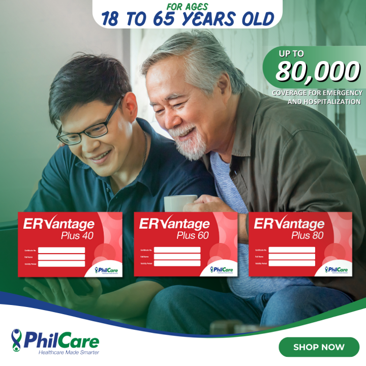 PhilCare - ER Vantage Plus for Adults (Prepaid health card / Health ...