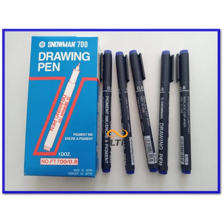 Drawing Pen Snowman FT-700 UK. Biru | Lazada Indonesia