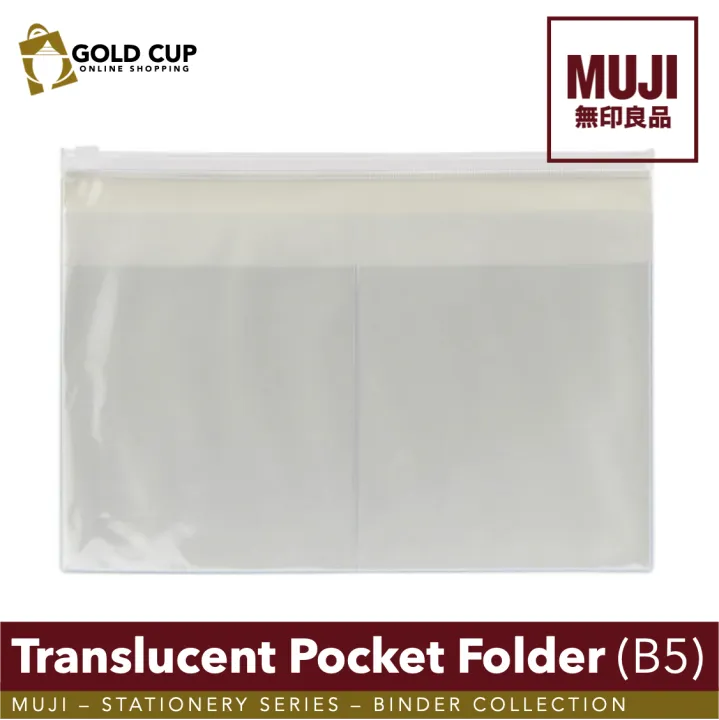 MUJI One-side Translucent Pocket Folder White Gray (B5) (Office Items) | Lazada PH
