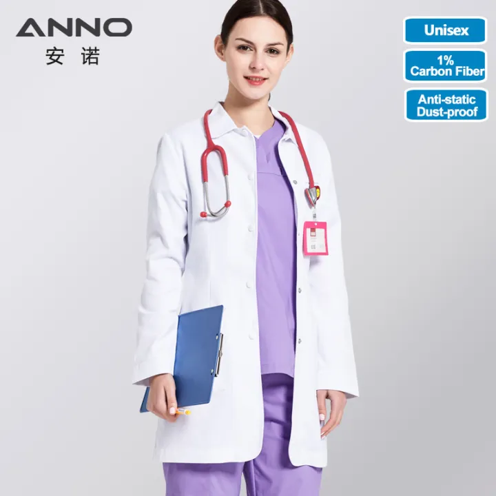 ANNO Anti-Static Lab Uniforms Calvary Twill Fabric Work Out Wear ...