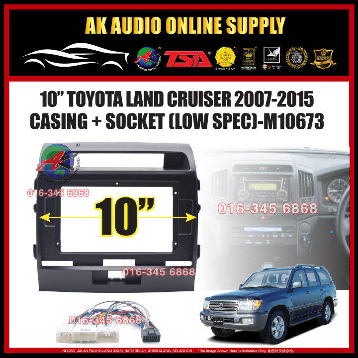 Toyota Land Cruiser J200 2007 - 2015 Android 10" Casing + Socket ...