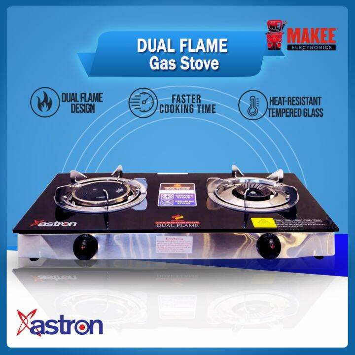 【factory outlet】 Astron DUAL FLAME Ceramic and Metal Double Burner Gas ...