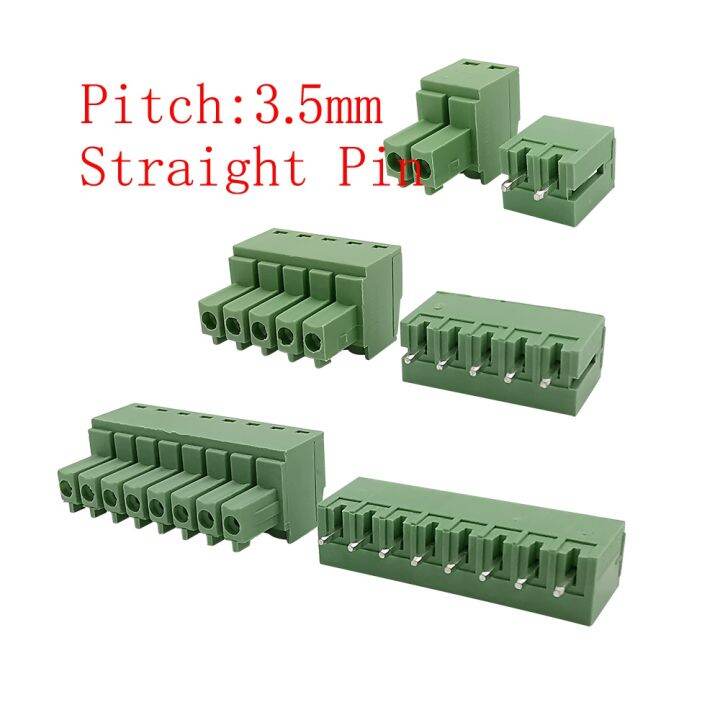 KF2EDG 15EDG Pitch 3.5mm PCB Screw Terminal Block Connector Straight Pin Header Plug Socket ...