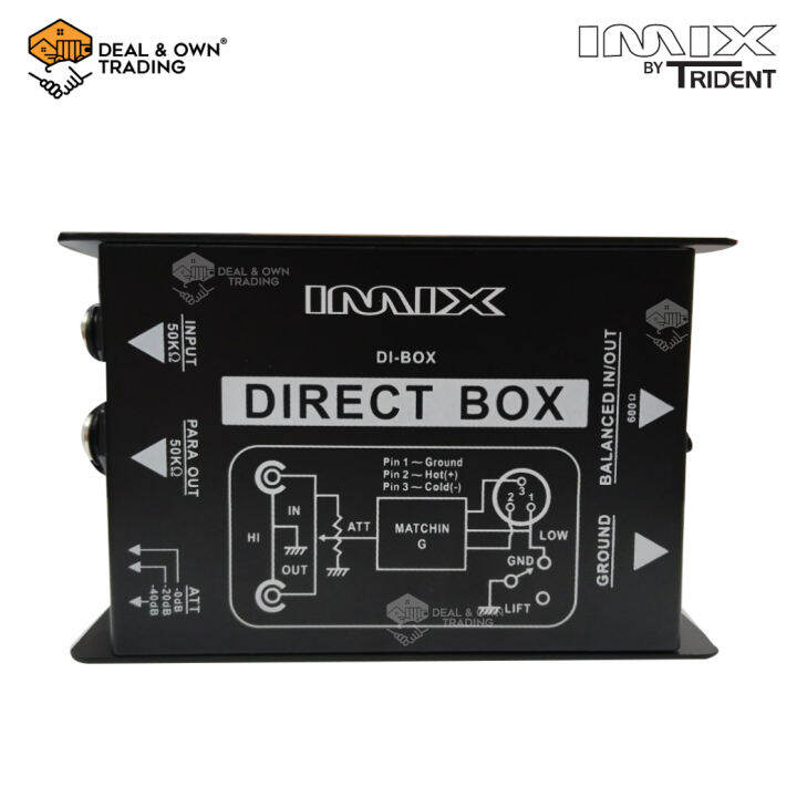 IMIX DI-BOX / DI-1 One Channel Passive Direct Box High performance ...