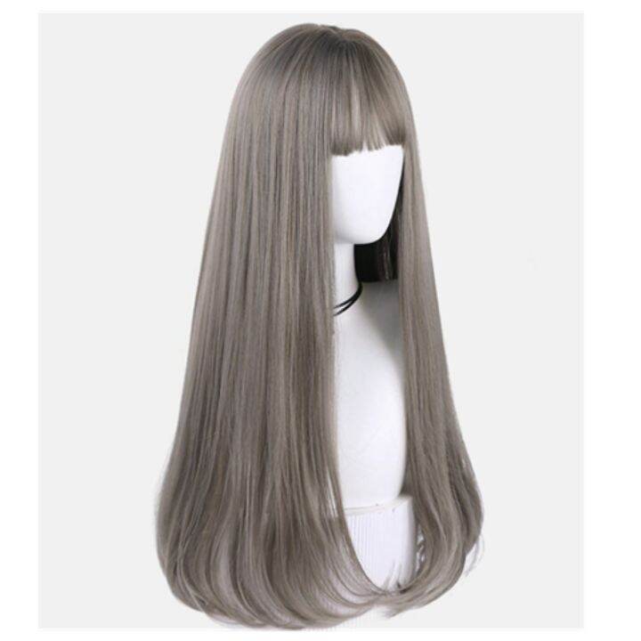 [] on the same day delivery vivid natural female long straight hair wig ...