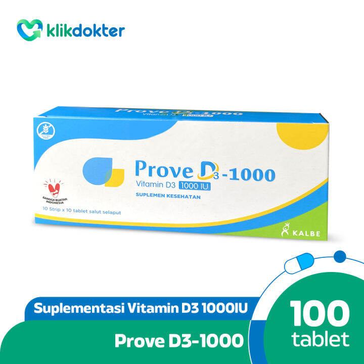 Prove D3 1000 IU (100 Tablet) - Vitamin D3 | Lazada Indonesia