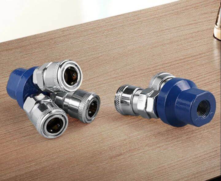 AIR COMPRESOR CONNECTOR PNEUMATIC FITTING MULTI SPLITTER 2 AND 3 WAY ...