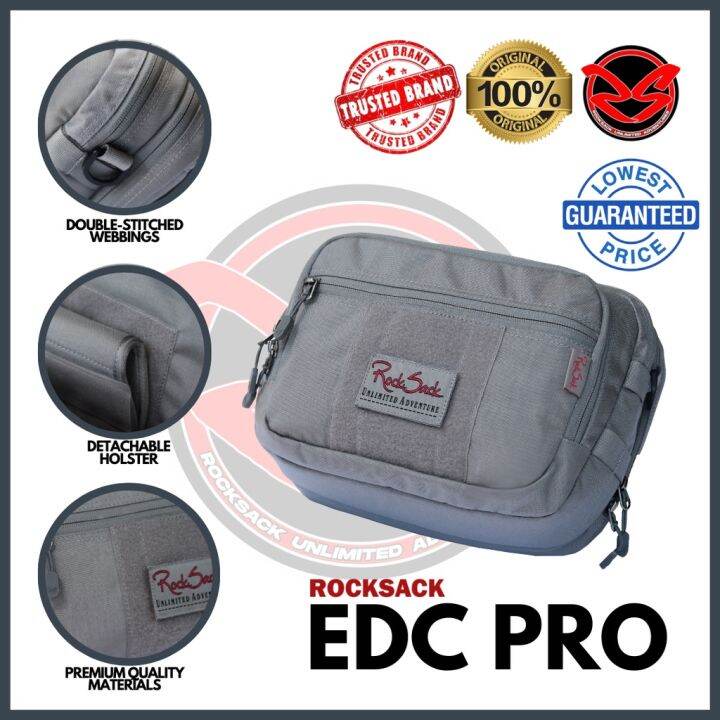 RockSack Unlimited EDC Pro Sling Bag and Waist In One, Removable ...