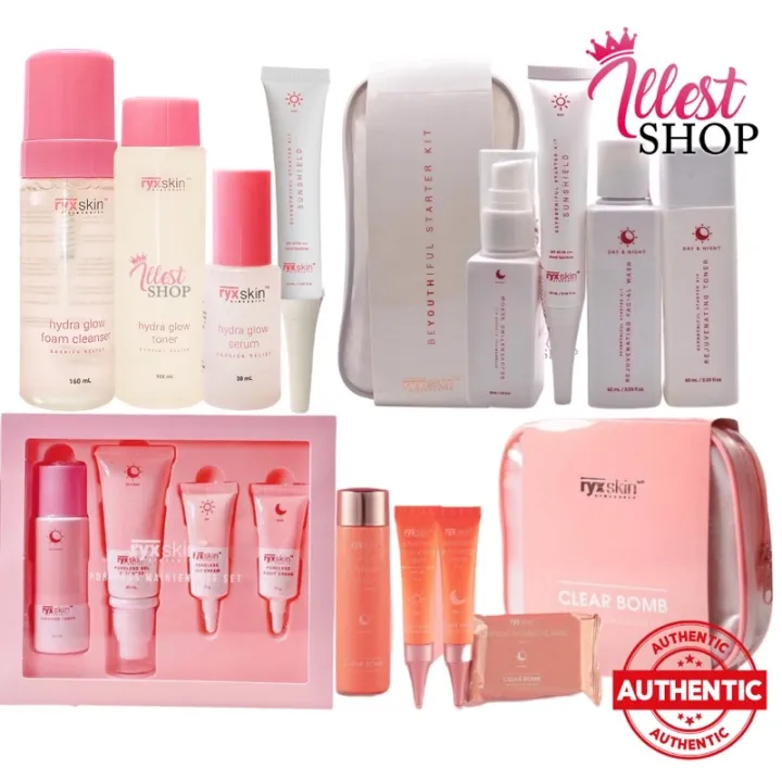 Ryx Skin Sincerity Set Clearbomb Poreless Hydra Glow Set Starter Kit ...