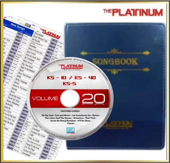 Platinum KS-5 / KS-10 / KS-40 / JUNIOR 2 / K-BOX 2 Songbook & Updated CD vol.20 | Lazada PH
