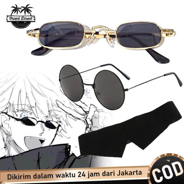 Kaca Mata Kacamata Gojo Satoru Cosplay Anime Tutup Mata Gojo Satoru ...