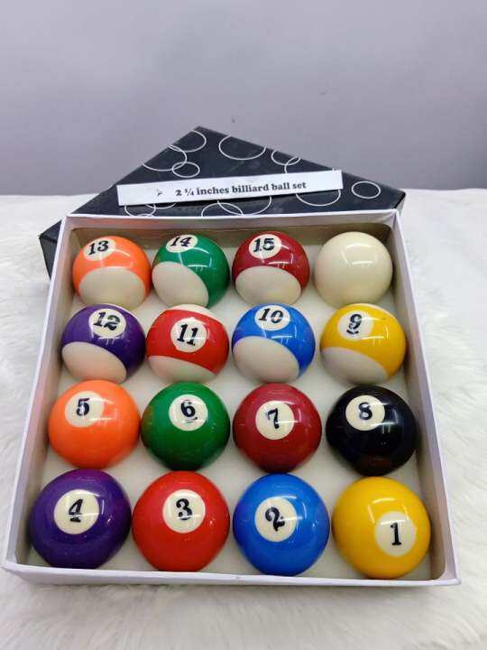 TAIWAN STANDARD BILLIARD BALL SET (2 1/4inches) | Bola ng Bilyaran ...