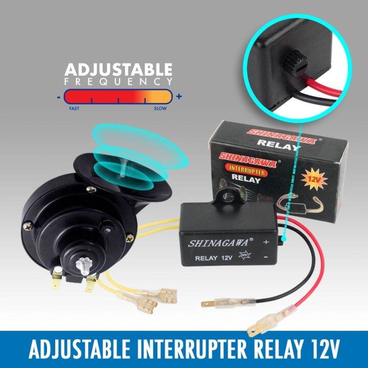 Adjustable Interrupter Relay Any Brand Horn of Motocycle 12V Universal ...