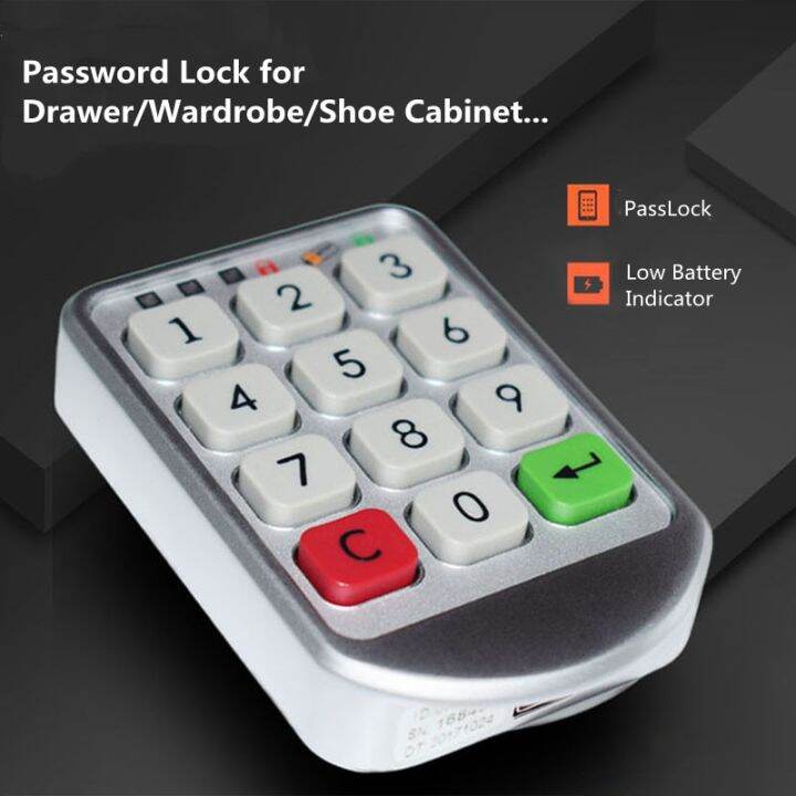 Smart Digital Password Lock For Drawer Cabinet Wardrobe Electronic Door ...