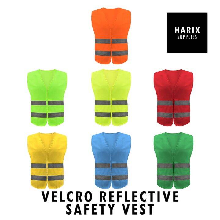 Safety High Visibility Reflective Body Sleeveless Velcro Vest Jacket ...