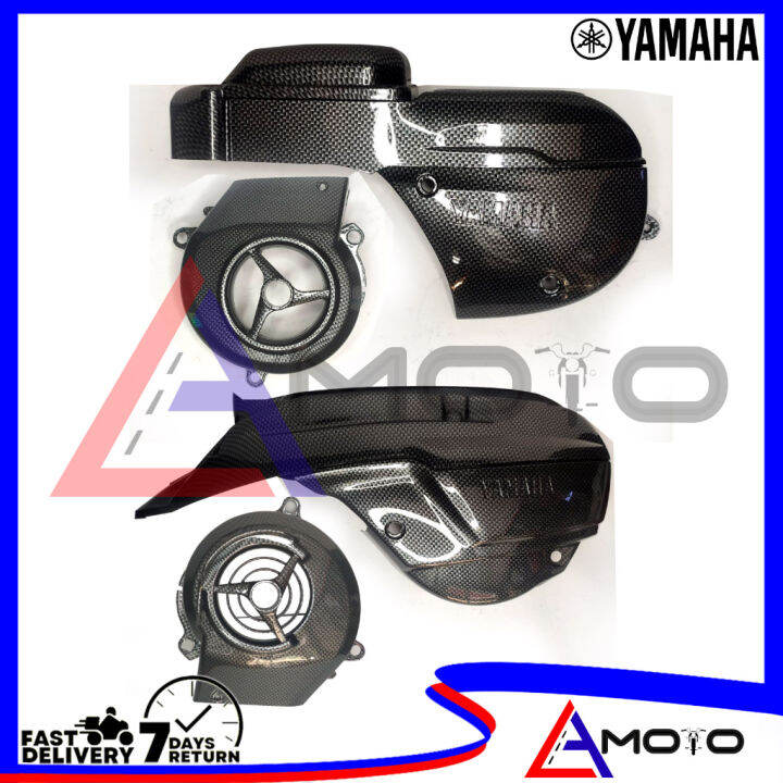 YAMAHA CRANKCASE & FAN COVER COVER CARBON MIO SPORTY / MIO AMORE ...