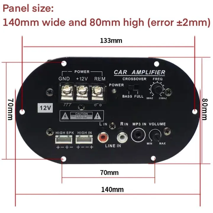 12V/24V/220V Amplifier Board Audio Car Bluetooth Amplificador USB dac ...