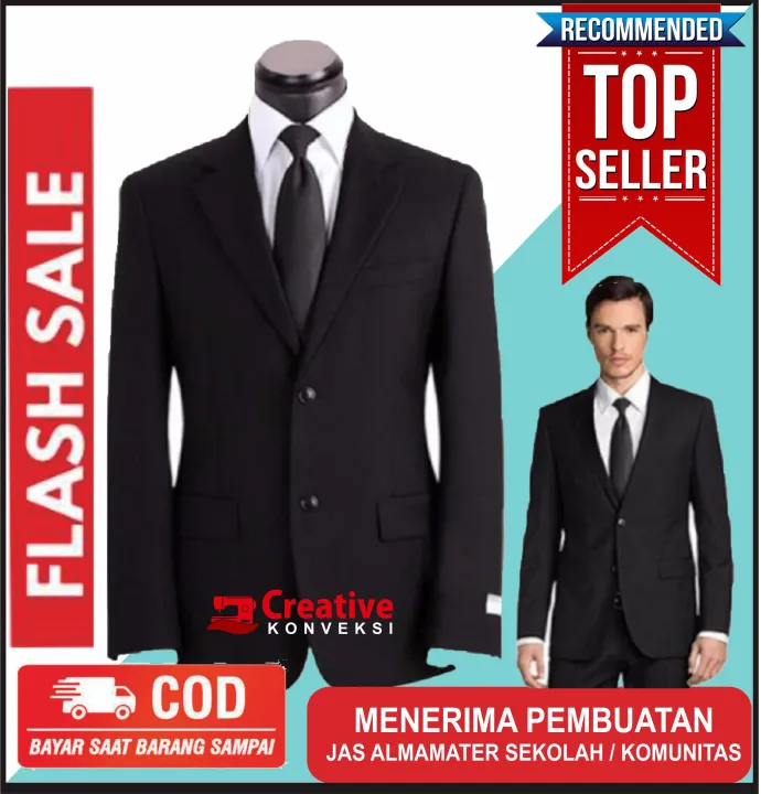 JAS WISUDA / JAS NIKAH / JAS FORMAL / JAS SLIMFIT / JAS PRIA Jas Hitam ...
