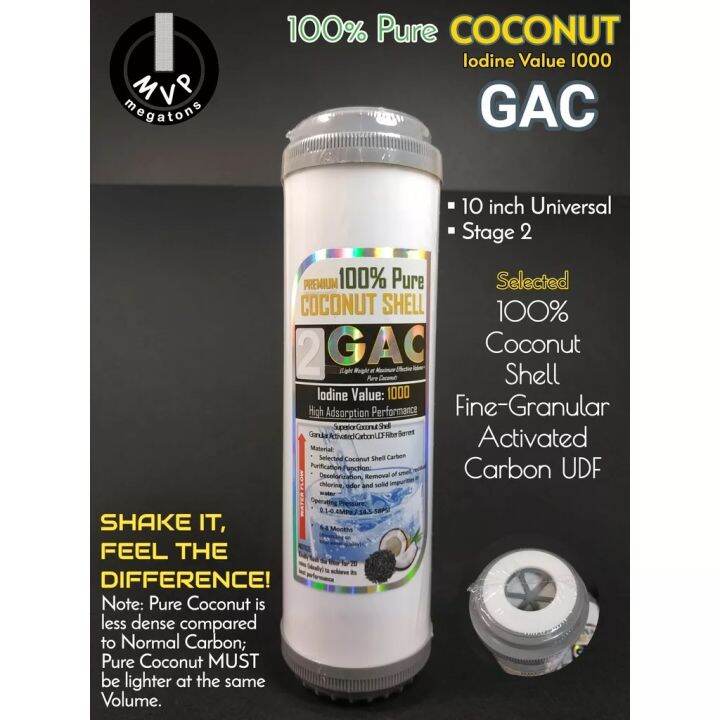Pure Coconut Shell UDF GAC Iodine Number 1000 Granular Activated Carbon ...