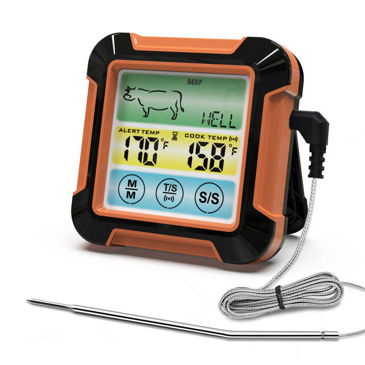 Digital Meat Thermometer With Long Probe Upgraded Grill Thermometer ...